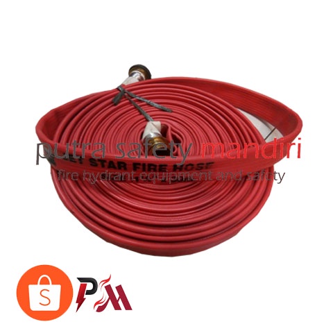 Jual RUBBER JETSTAR 1,5 INCH X 30 METER FIRE HOSE RED SELANG PEMADAM ...