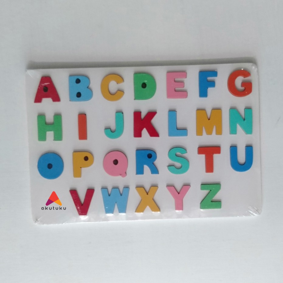 Jual Papan permainan puzzle timbul huruf kapital hijaiyah dan huruf ...