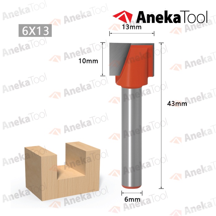 Jual Mata router CNC Flat Bottom Knife Wood working trimmer Shank 6mm ...