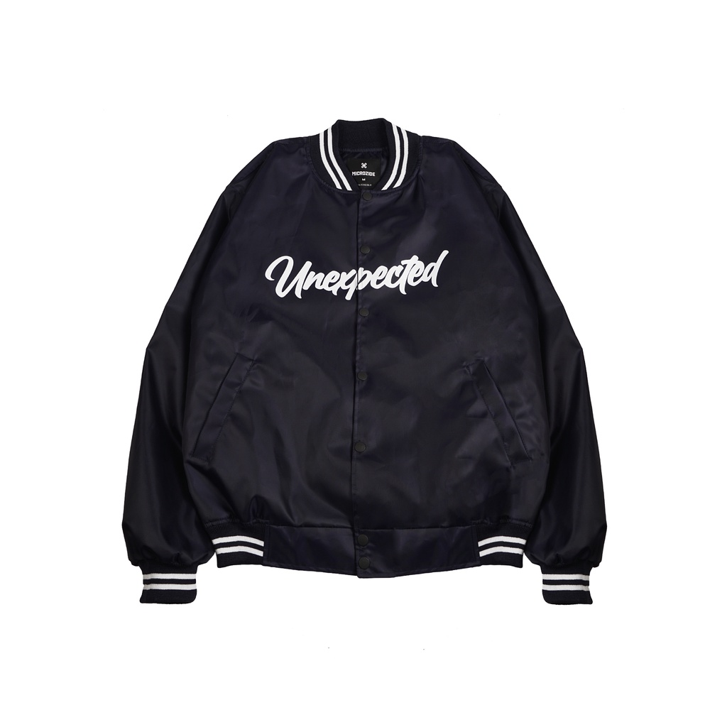 Jual Microzide - Grace - Navy - Bomber Jacket - Unisex | Shopee Indonesia