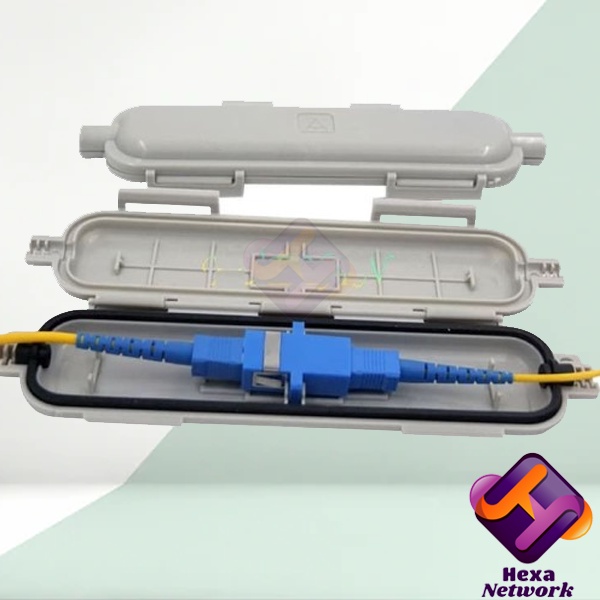 Jual Fiber Optic Protection BOX SC Adapter |FTTH Waterproof Join BOX ...