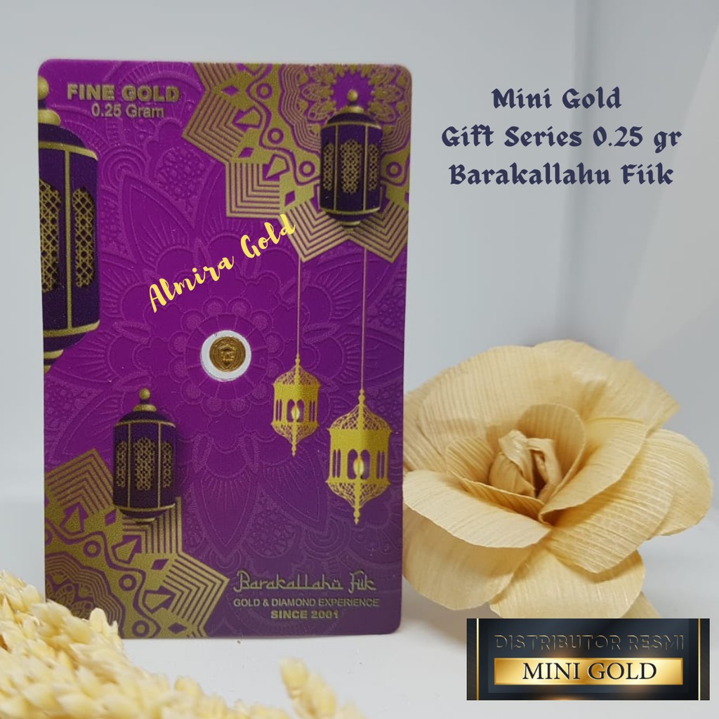 Jual MINI GOLD GIFT SERIES BARAKALLAHU FIIK LOGAM MULIA 24 K EMAS ...