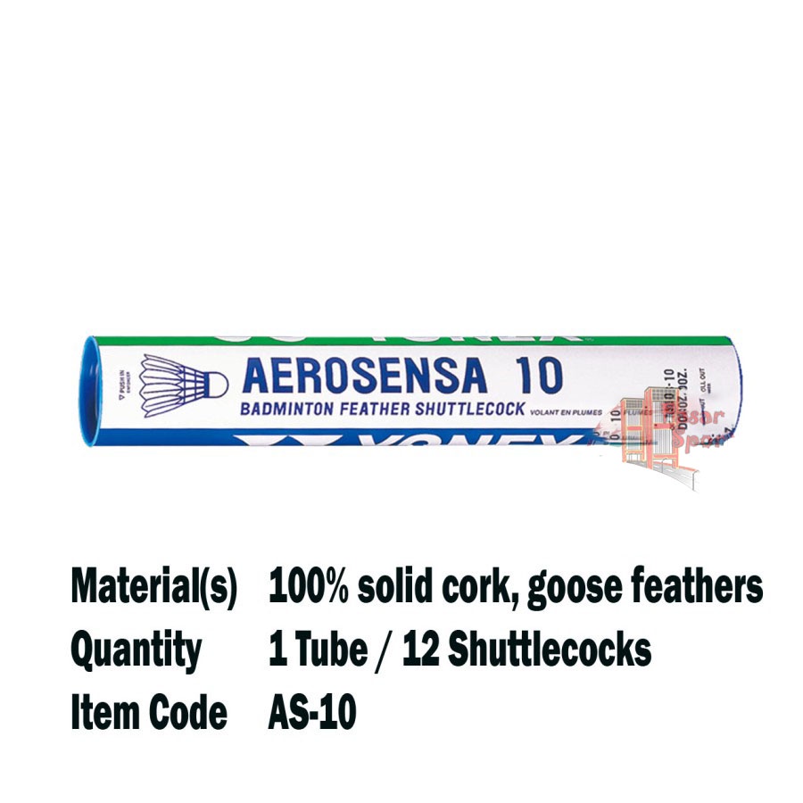 Jual YONEX AS 10 / AEROSENSA 10 SHUTTLECOCK BADMINTON ORIGINAL | Shopee ...