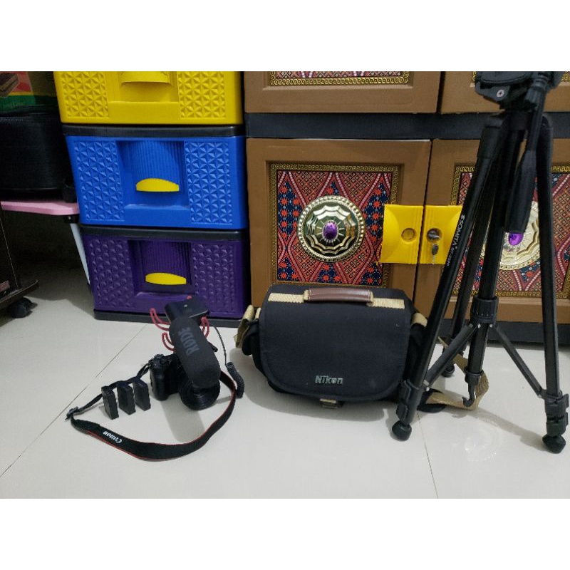 Jual jual Kamera M50 second plus tripod dan mic rode | Shopee Indonesia