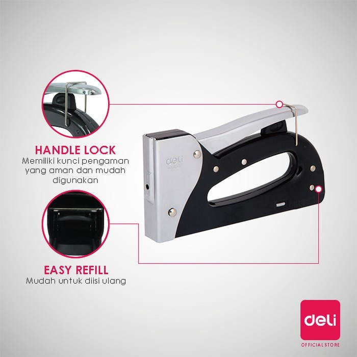 Jual Gun tacker deli E4600 | Shopee Indonesia