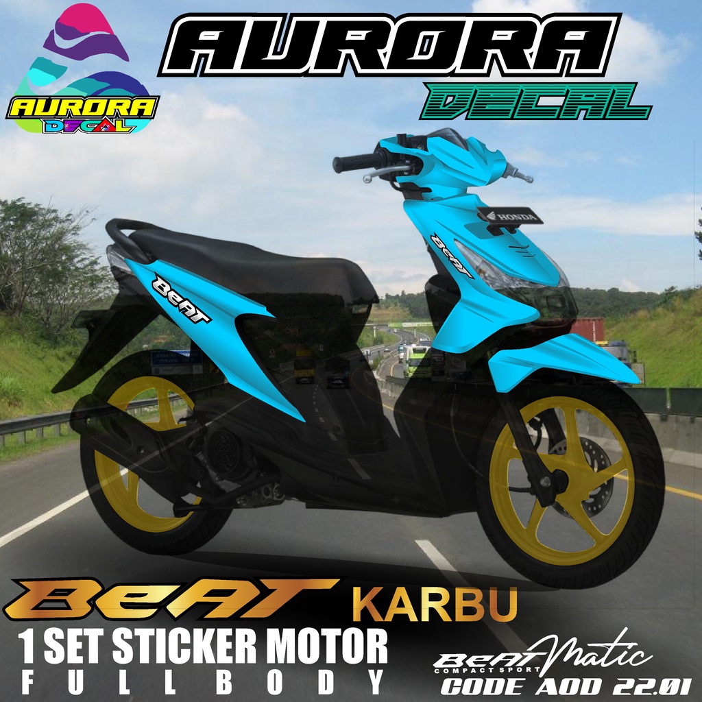 Jual Decal Dekal Sticker Stiker Striping BEAT KARBU FULL BODY DESIGN ...