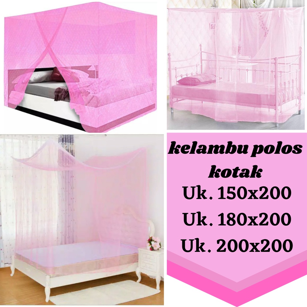 Jual kelambu tidur polos gantung/klambu tempat tidur/selambu nyamuk ...