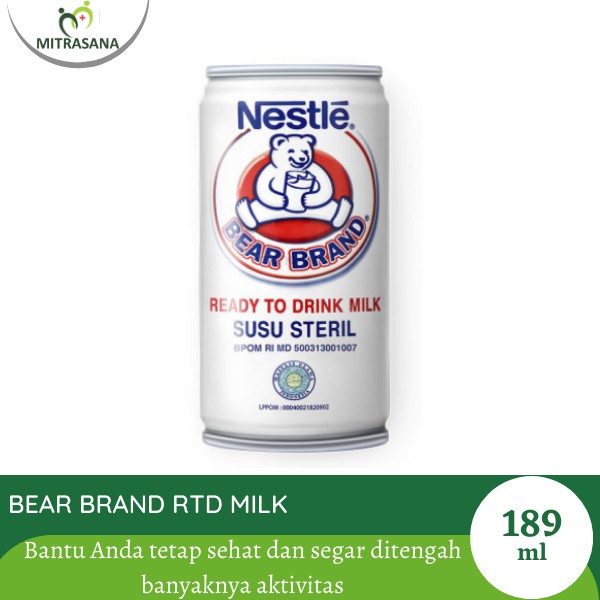 Jual BEAR BRAND RTD MILK 189 ML - SUSU BERUANG | Shopee Indonesia