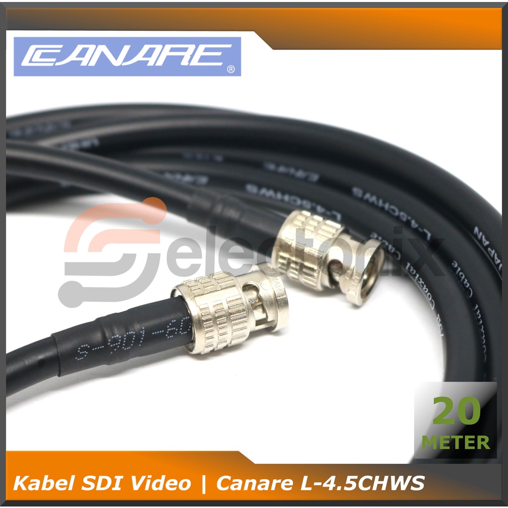 Jual [20m] Kabel SDI Video BNC-BNC | Canare L45CHWS | Shopee Indonesia