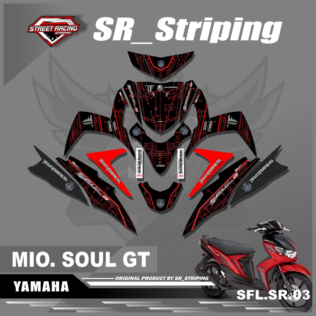 Jual Sticker Decal Full Body MIO SOUL GT - Sticker Decal MIO SOUL GT ...