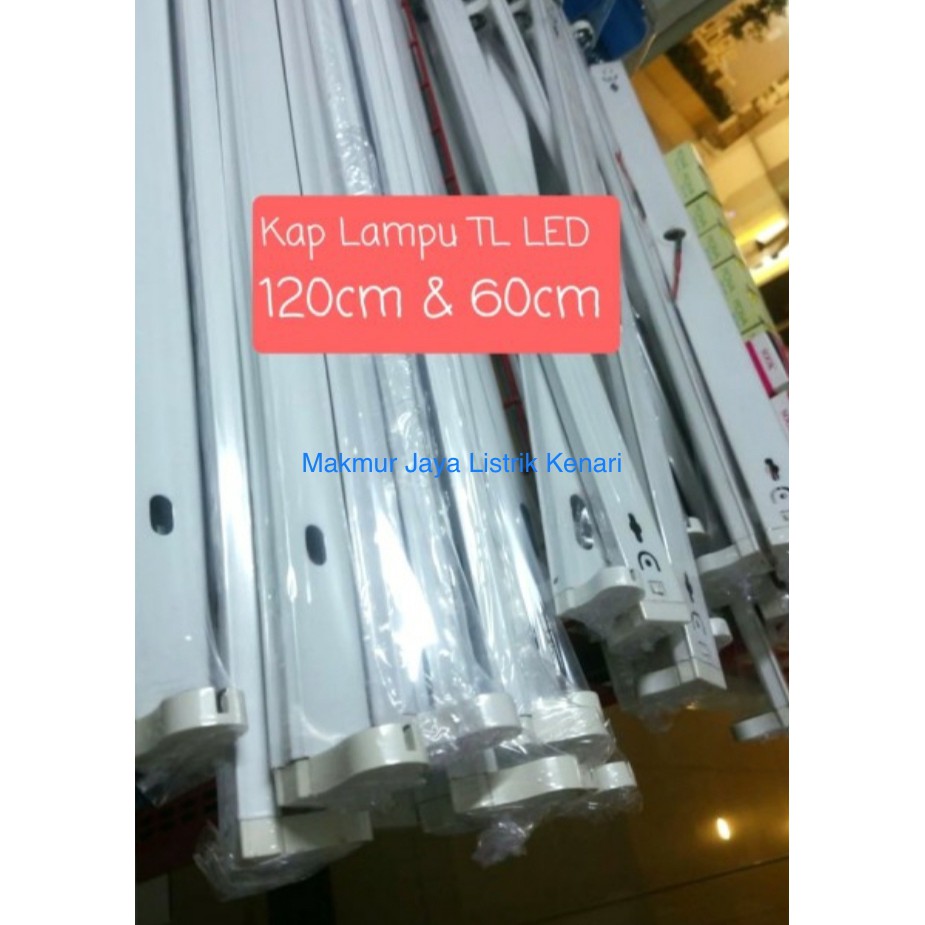Jual Kap Lampu TL LED T8 120cm / 60cm Housing Tube Rumah TL 120 cm / 60 cm | Shopee Indonesia