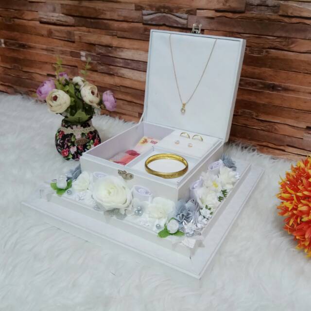Jual Box cincin/ box perhiasan/ box mahar/ kotak seserahan/ kotak ...