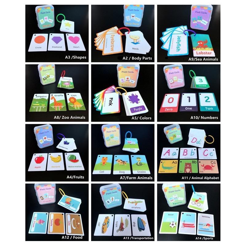 Jual Flashcard Flash Card Kartu Bermain Belajar Huruf hewan Flash card ...