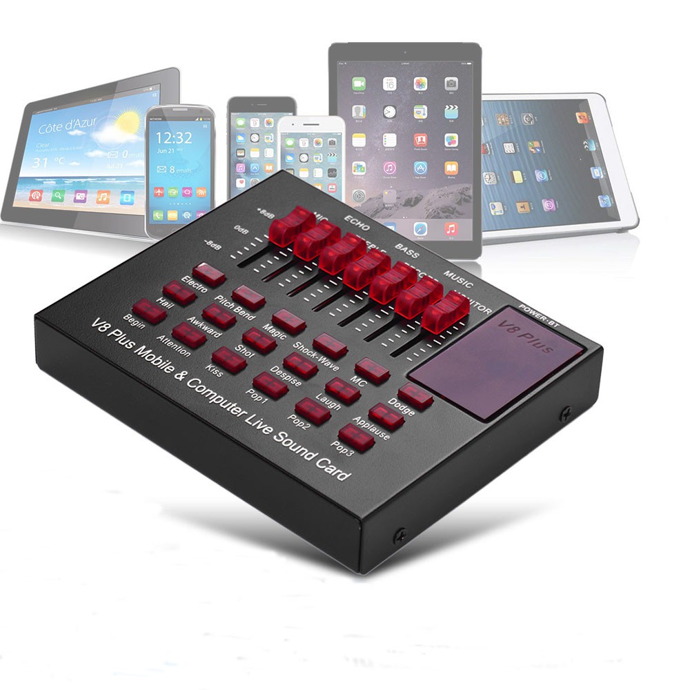 Jual Live Soundcard V8 Plus Bluetooth Audio Original TaffSTUDIO ...