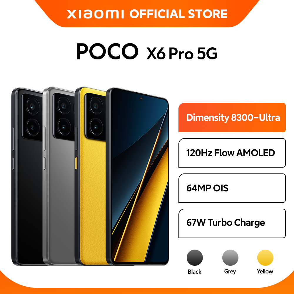 Jual POCO X6 Pro 5G (12/512GB) | Dimensity 8300-Ultra | 120Hz FIow ...