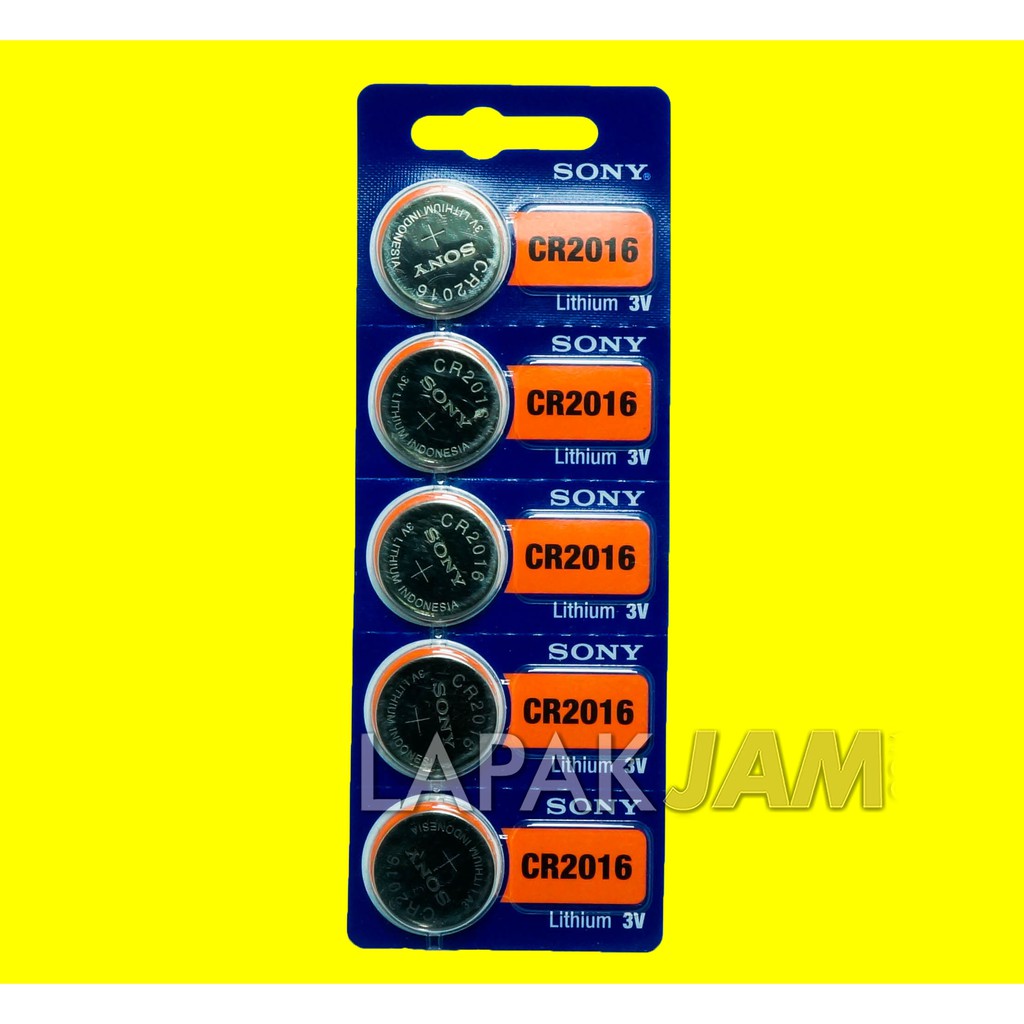 Jual Batu Baterai / Batre Jam Tangan Sony CR 2016 Per 1 Pcs Original ...