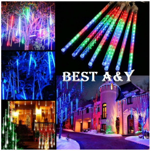 Jual LED Meteor Shower Rain Lights Waterproof Xmas Falling String Lampu ...