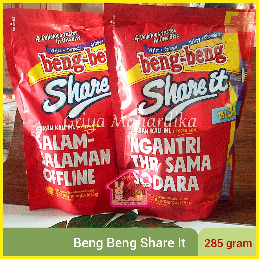 Jual Beng-Beng Share it Wafer Caramel 285 grm isi 30 Pcs | Shopee Indonesia