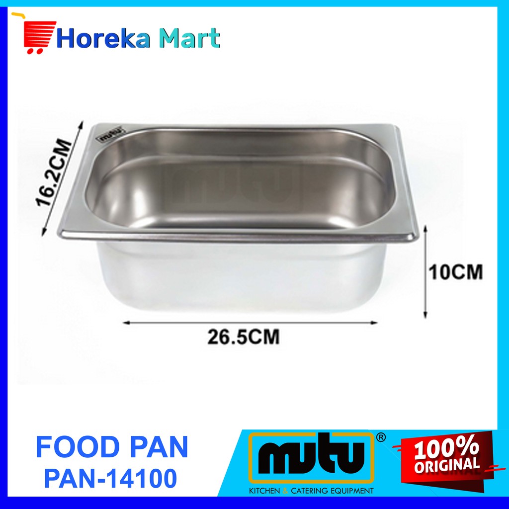 Jual Food Pan 1/4 Kedalaman 10 Cm Stainless Steel Mutu PAN-14100 ...
