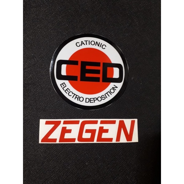 Jual Sticker stiker ced cationic electro deposition stick on kaca ...