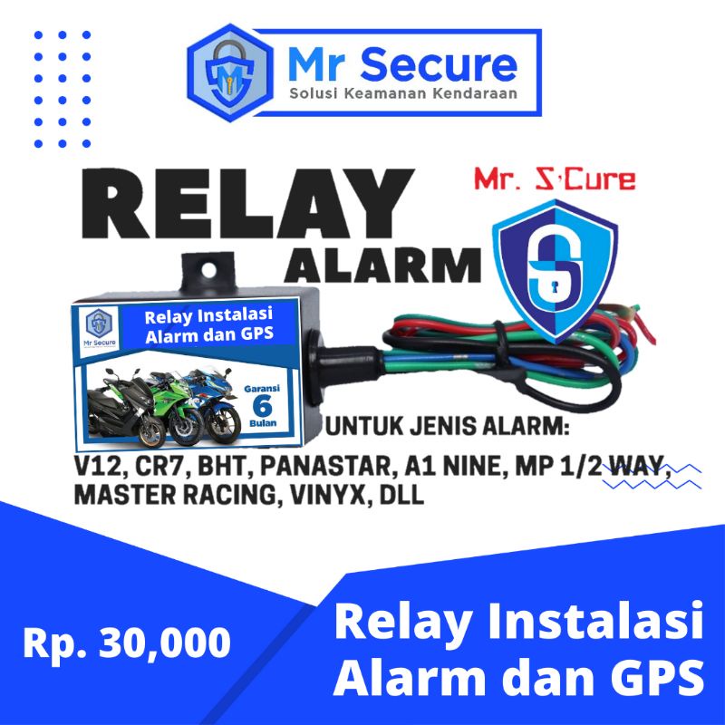 Jual Relay Instalasi Alarm Sepeda Motor untuk BHT - MP - PANASTAR - CR7 ...