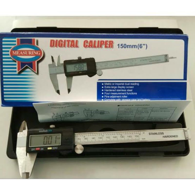 Jual Jangka sorong sigmat digital vernier caliper 150mm stainless | Shopee Indonesia