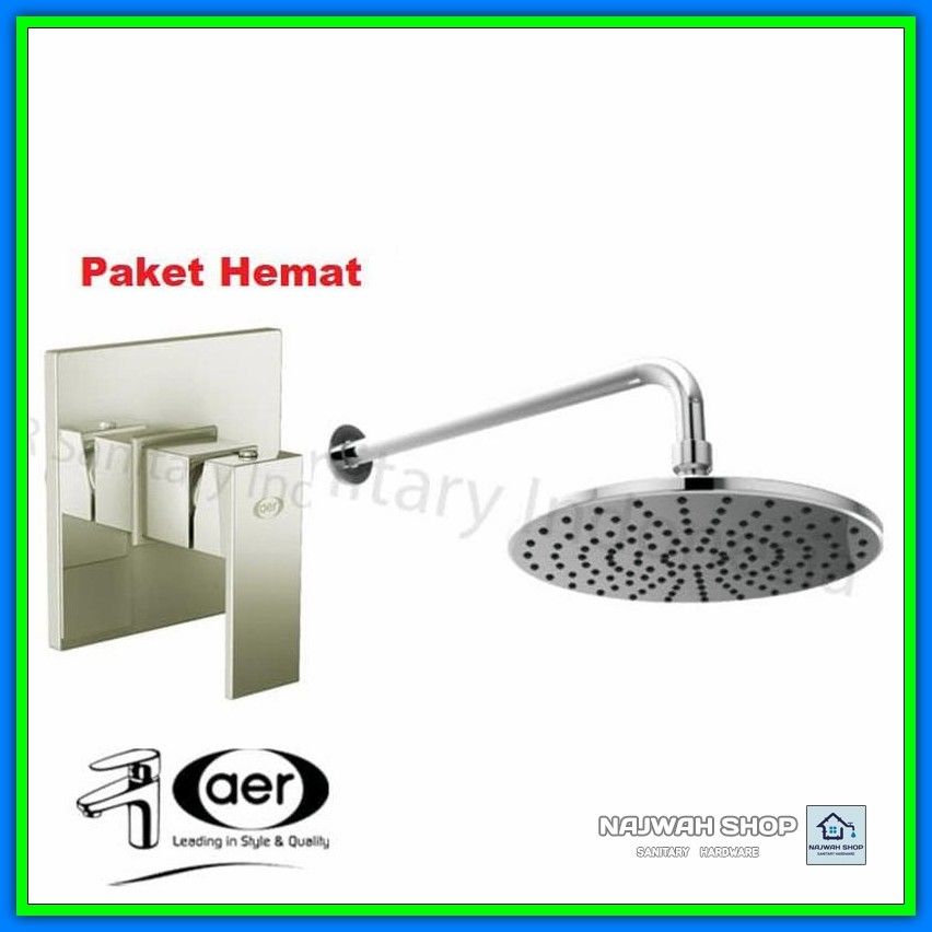 Jual Shower Set Kran Tanam Air Dingin AER SSV 01 dan Wall Shower WS 16 ...