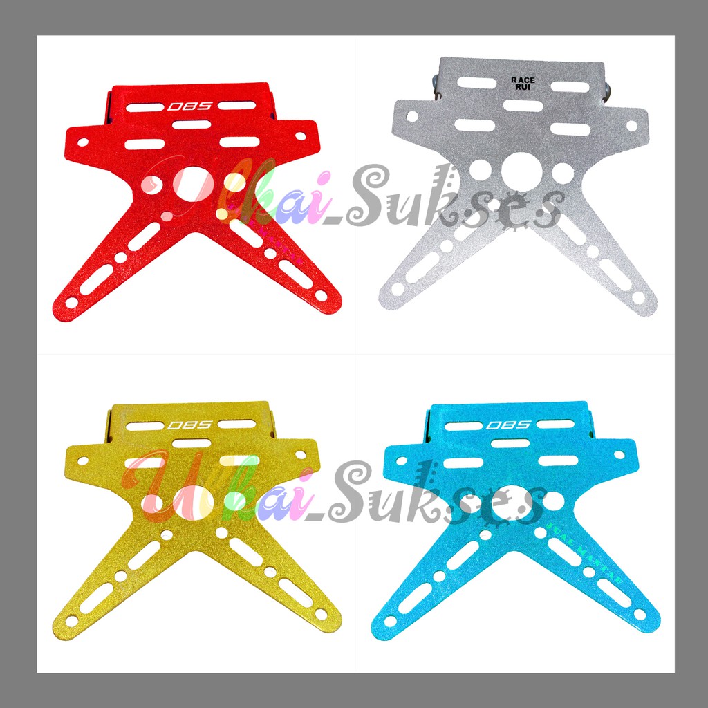 Jual Variasi Motor - Dudukan Plat Nomor Besi Model Bintang Alumunium ...