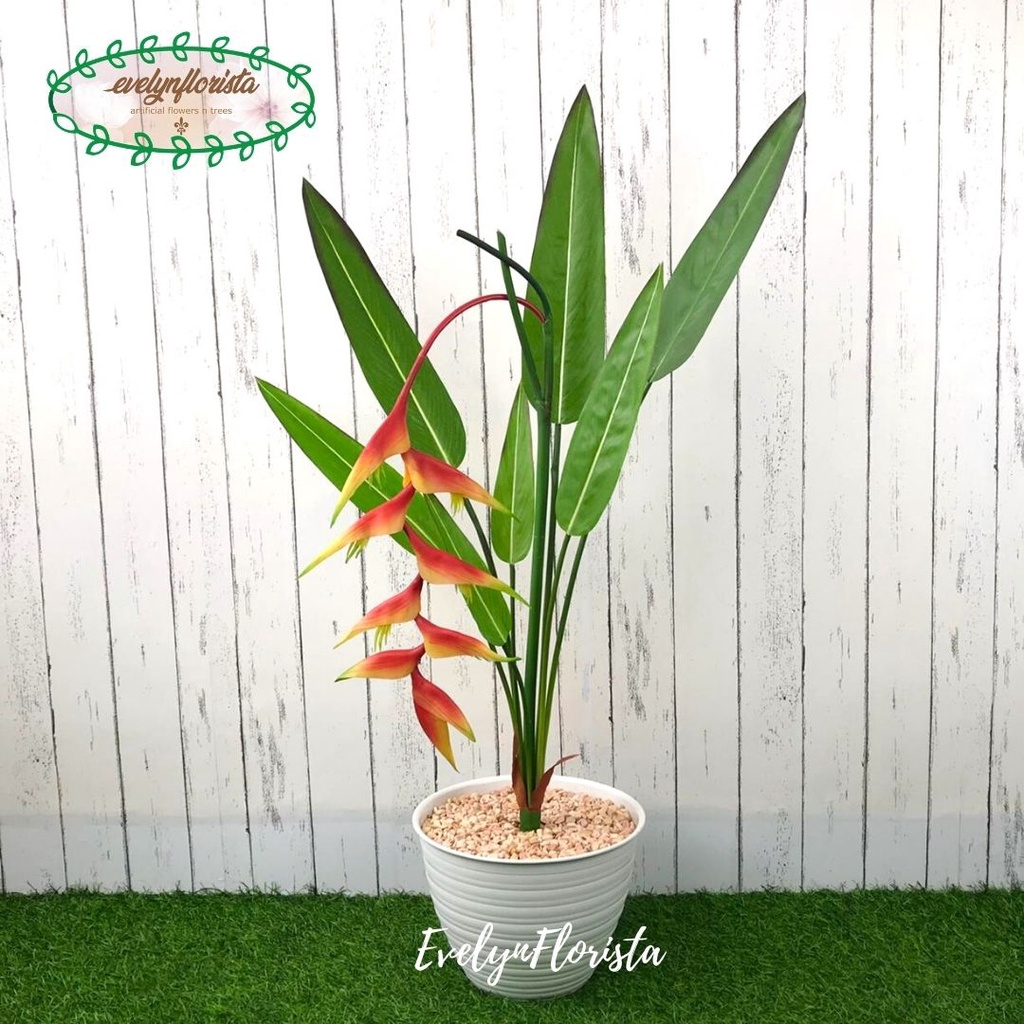Jual Pohon Hias Daun Heliconia X7 Bunga Pisang Pisangan Latex ...