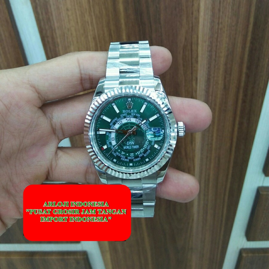 Jual New Rolex Sky Dweller World Timer Automatic 42mm Saphire Garansi ...