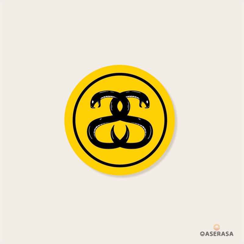 Jual Sticker Tempel STUSSY SNAKES KUNING | Stiker HELM HP | AESTHETIC ...