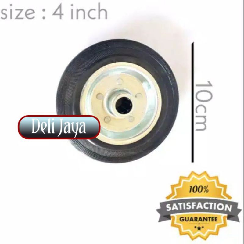 Jual Roda Steling Roda troli trolley 4 inch Roda Lemari / Roda Karet ...