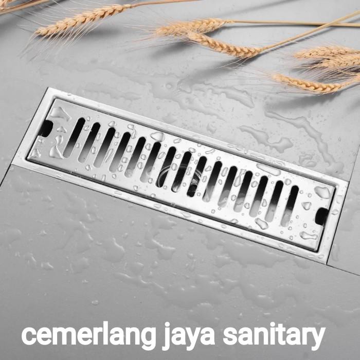 Jual Floor Drain Stainless Panjang 40 Cm/Saringan Lantai Kamar Mandi ...