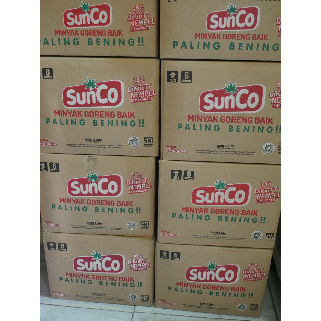Jual MINYAK GORENG SUNCO 2 LITER DUS PROMO TERMURAH [6pcs / Karton ...