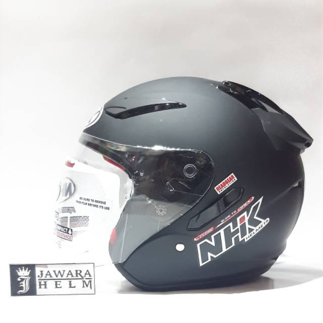 Jual HELM NHK R1 BLACK DOFF HITAM DOF | Shopee Indonesia
