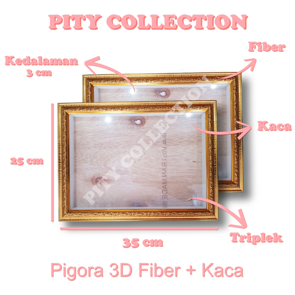 Jual Pigura mahar/Bingkai Frame/Bingkai Frame 3D 25x35 Kedalaman 3cm ...