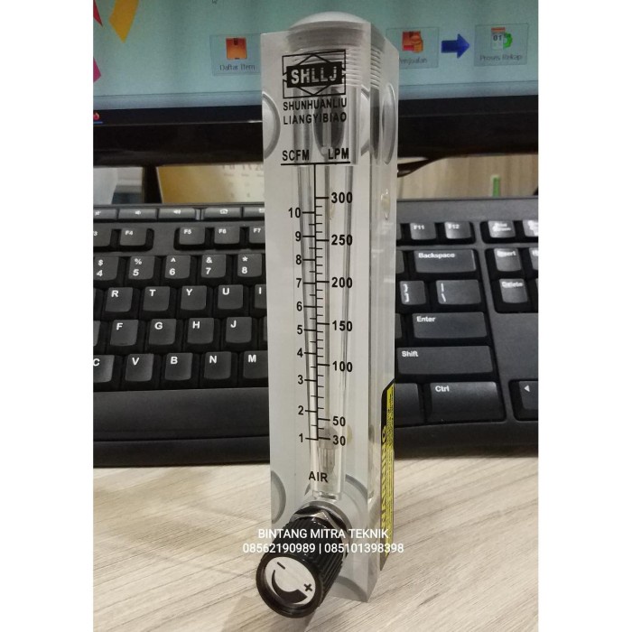Jual Pertukangan - Rotameter Flowmeter Udara 1/2" Drat With Control 30 ...