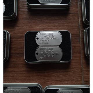 Jual Dog tag 1 keping , tags only dogtags standar america, custom ...