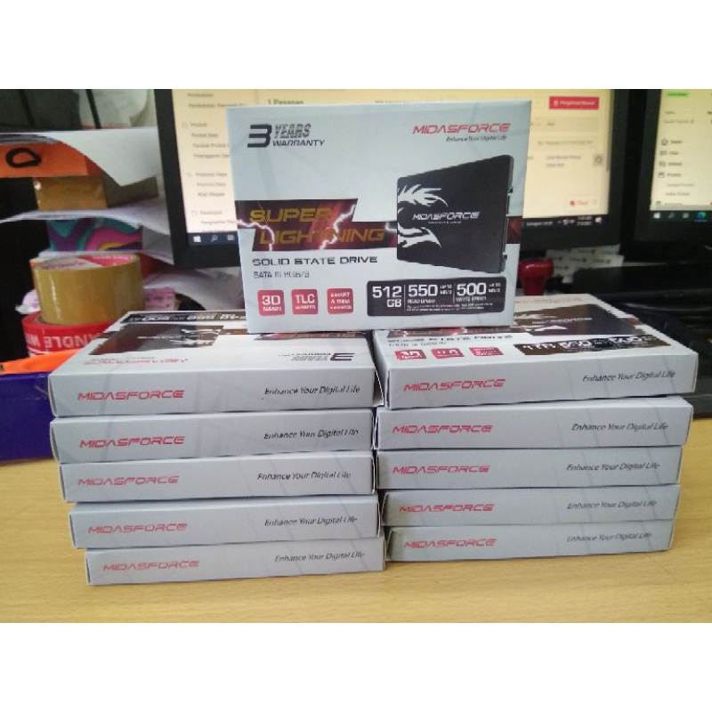 Jual SSD Midasforce 512GB SSD Sata 3 Midas Force | Shopee Indonesia