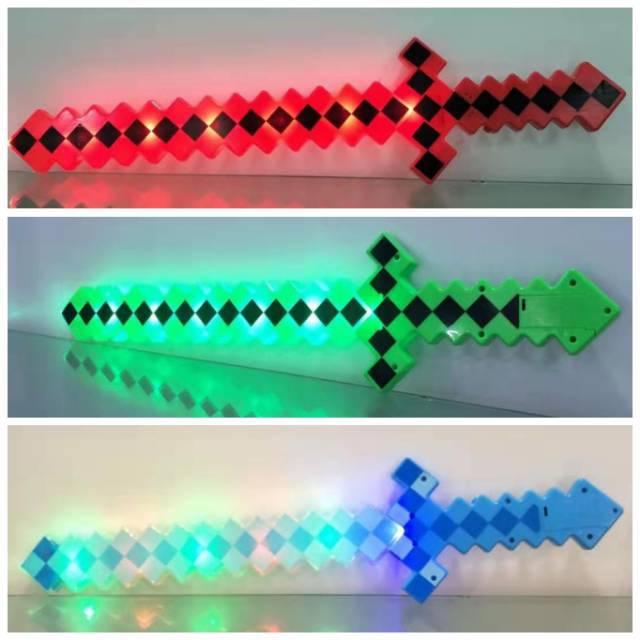 Jual Mainan pedang minecraft led | Shopee Indonesia
