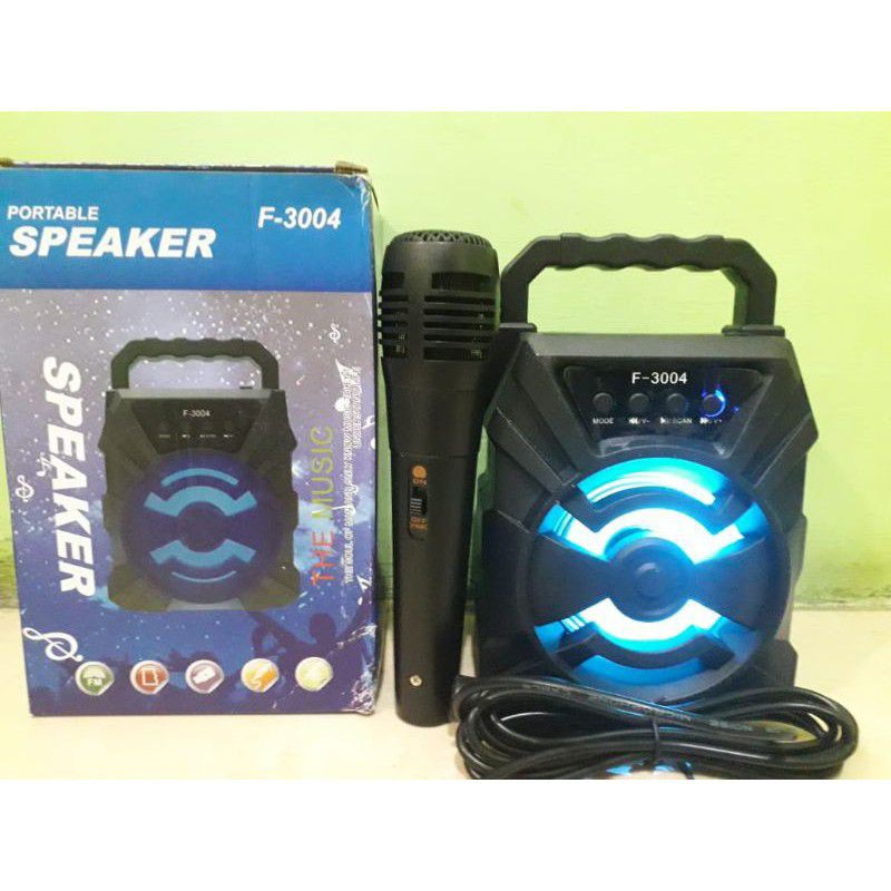 Jual COD SPEAKER BLUETOOTH KARAOKE XTM-5009/F-3004 PLUS MIC KARAOKE X ...