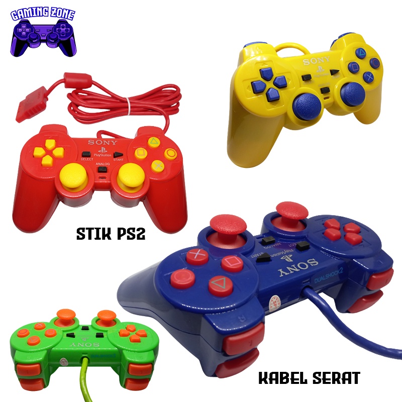 Jual Stik Ps2 / Stick Ps2 Kabel Serat Warna | Shopee Indonesia