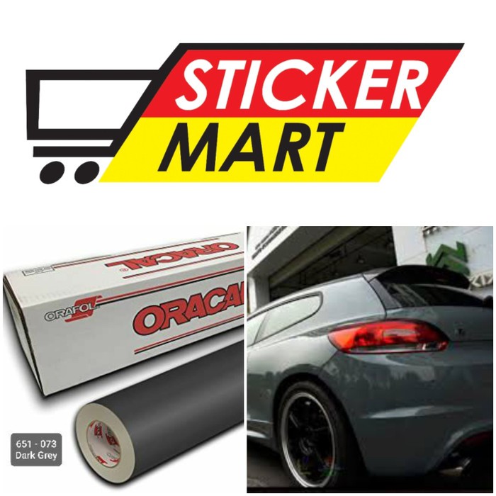 Jual Sticker Vinyl Oracal Dark Grey 651 073 Glossy Matte Doff | Shopee ...