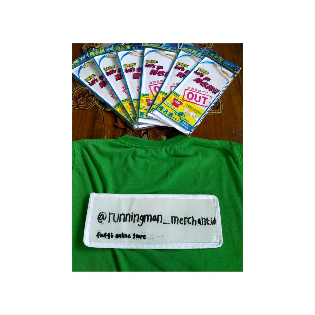 Jual Name Tag Running Man (Rewriteable) | Shopee Indonesia
