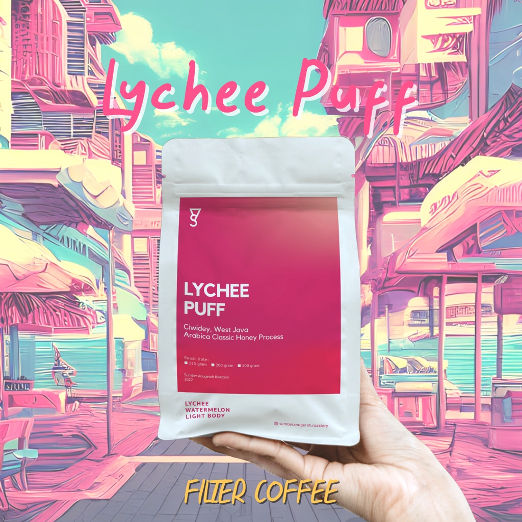 Jual Lychee Puff Ciwidey Arabica Classic Honey Process 200 gr - Roasted ...