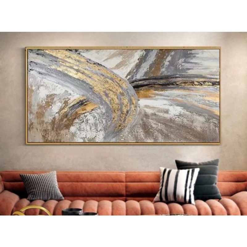 Jual Lukisan dinding abstrak modern art painting | Shopee Indonesia