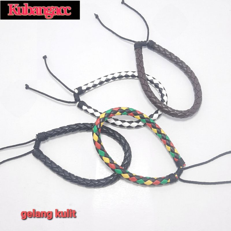 Jual Gelang Kulit Cowok/Cewek,Gelang Tali Prusik Gelang Keren Gelang ...