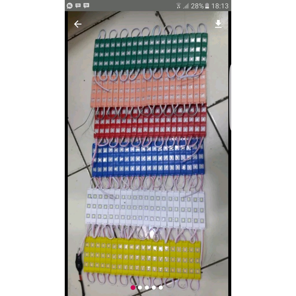 Jual LED STRIP 3 TITIK HPL UNIVERSAL WARNA Berkualitas | Shopee Indonesia