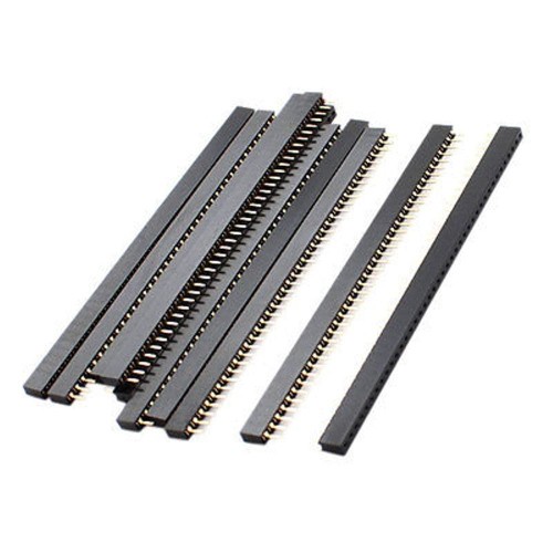 Jual PIN HEADER FEMALE STRIP SINGLE ROW 1X40 2.54MM BLACK HITAM ...