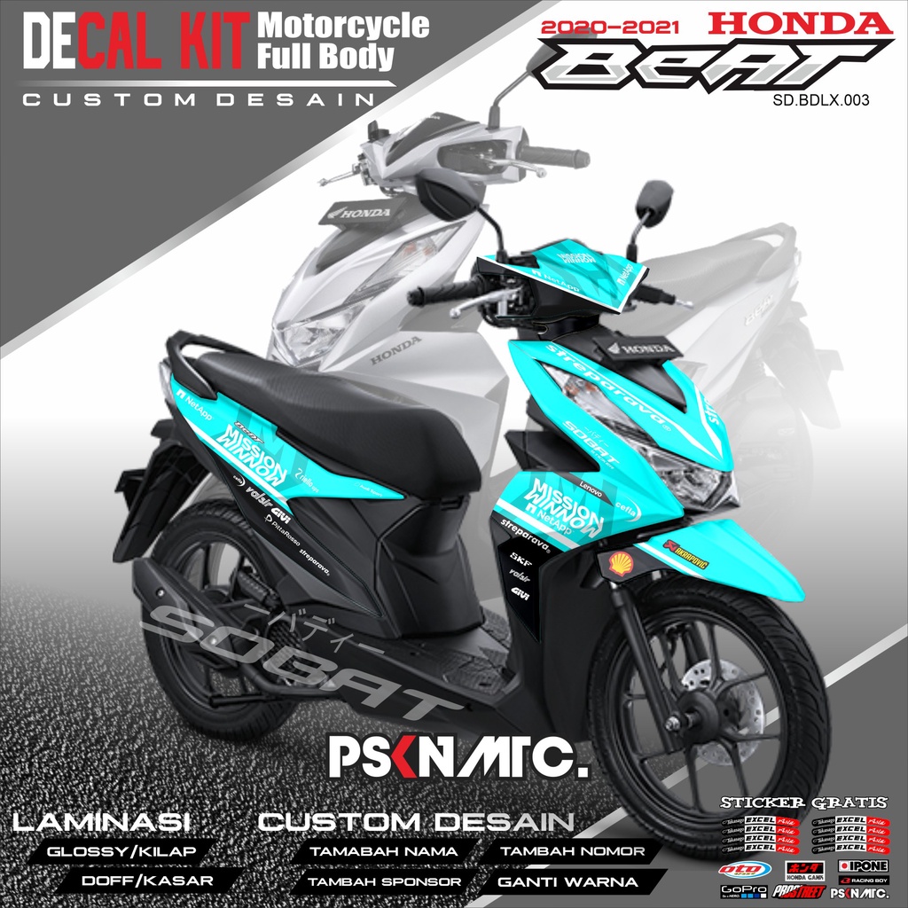 Jual Decal BEAT 2020 - Dekal Stiker Striping Fullbody Fullblock List ...
